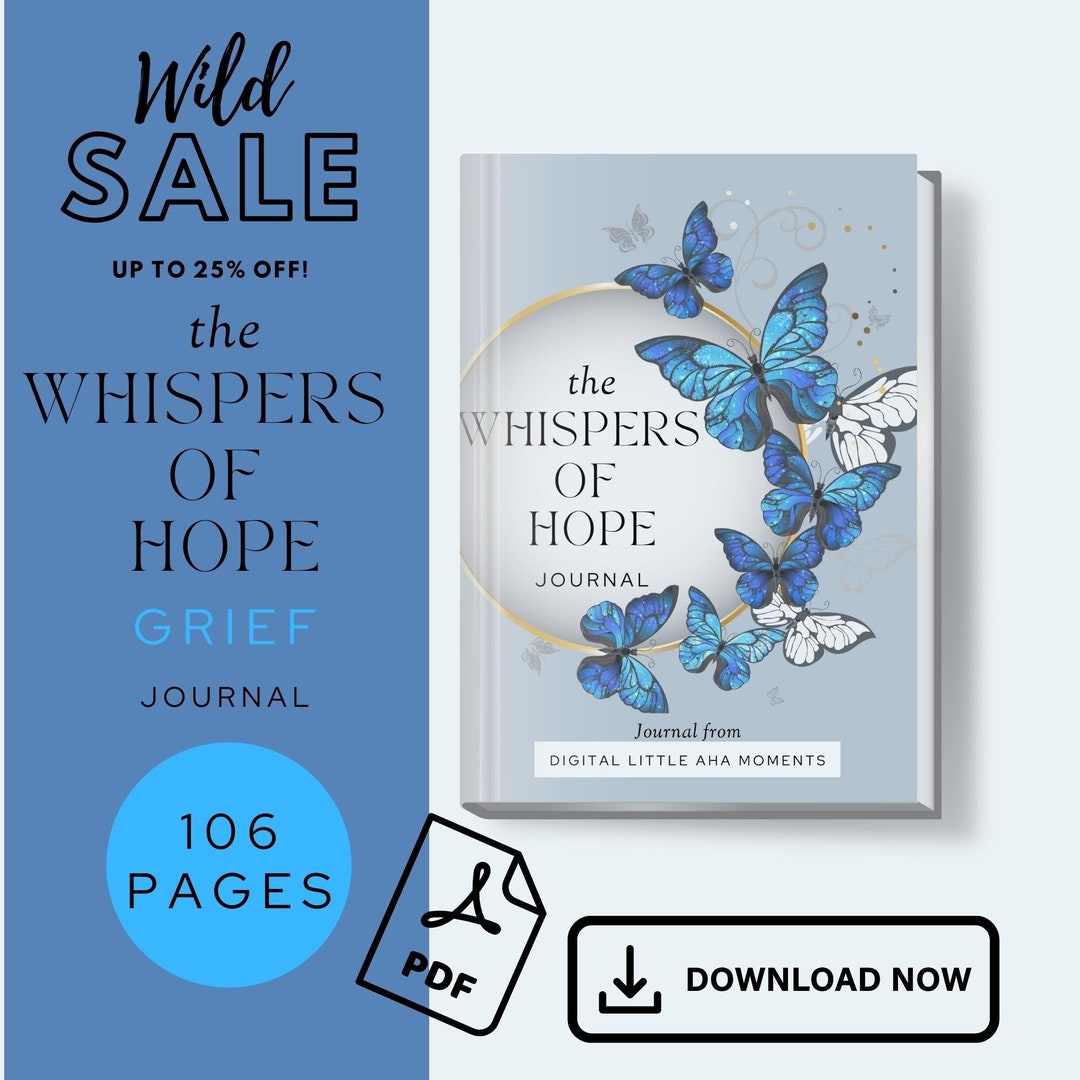 Grief Therapy Journal INSTANT DOWNLOAD Coping With Loss Workbook, Death ...