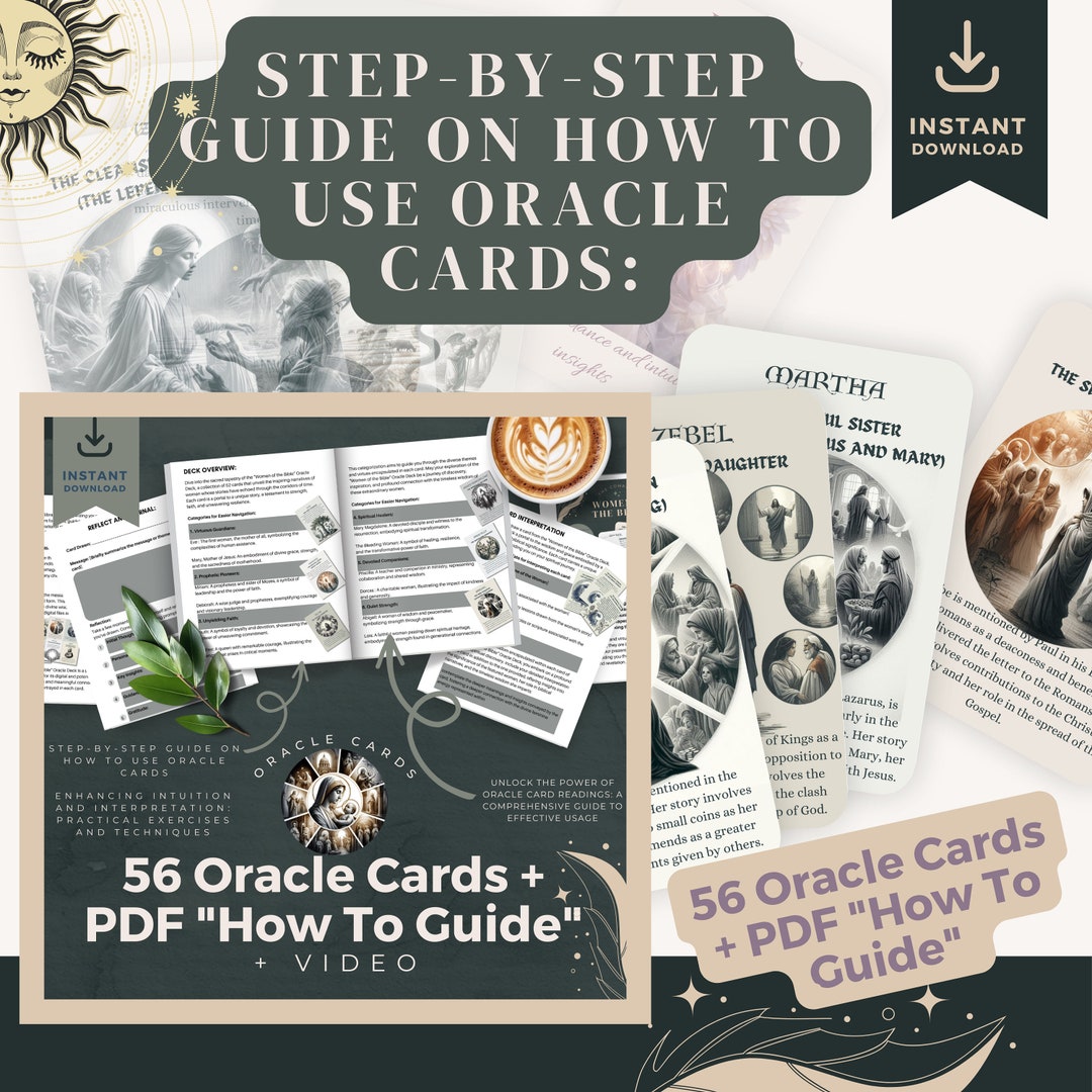 Oracle Cards Divine Wisdom: Women of the Bible Oracle Deck Bundle ...