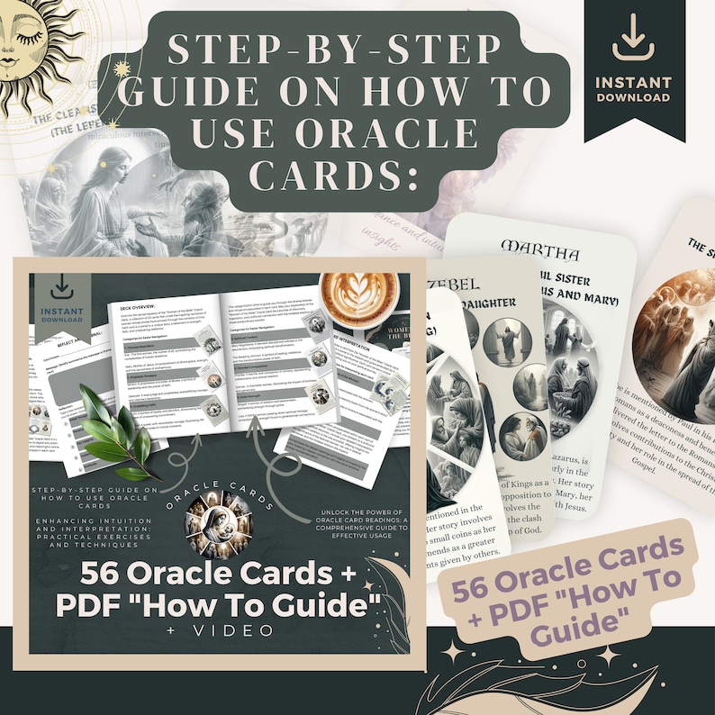 Oracle Cards Divine Wisdom: Women of the Bible Oracle Deck Bundle ...