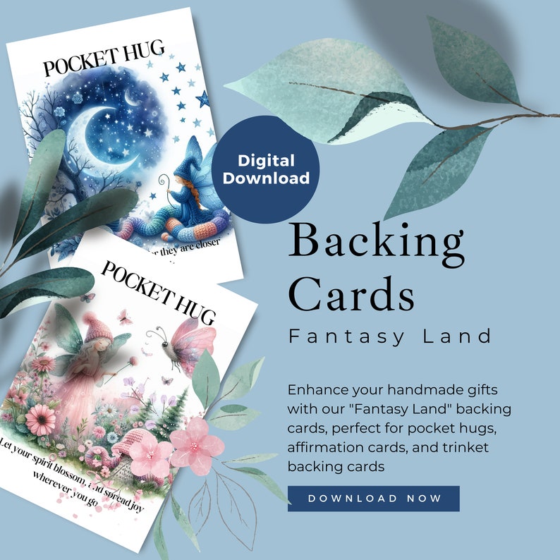 Fantasy Land Backing Cards 9 Whimsical Designs With Unicorns, Fairies ...