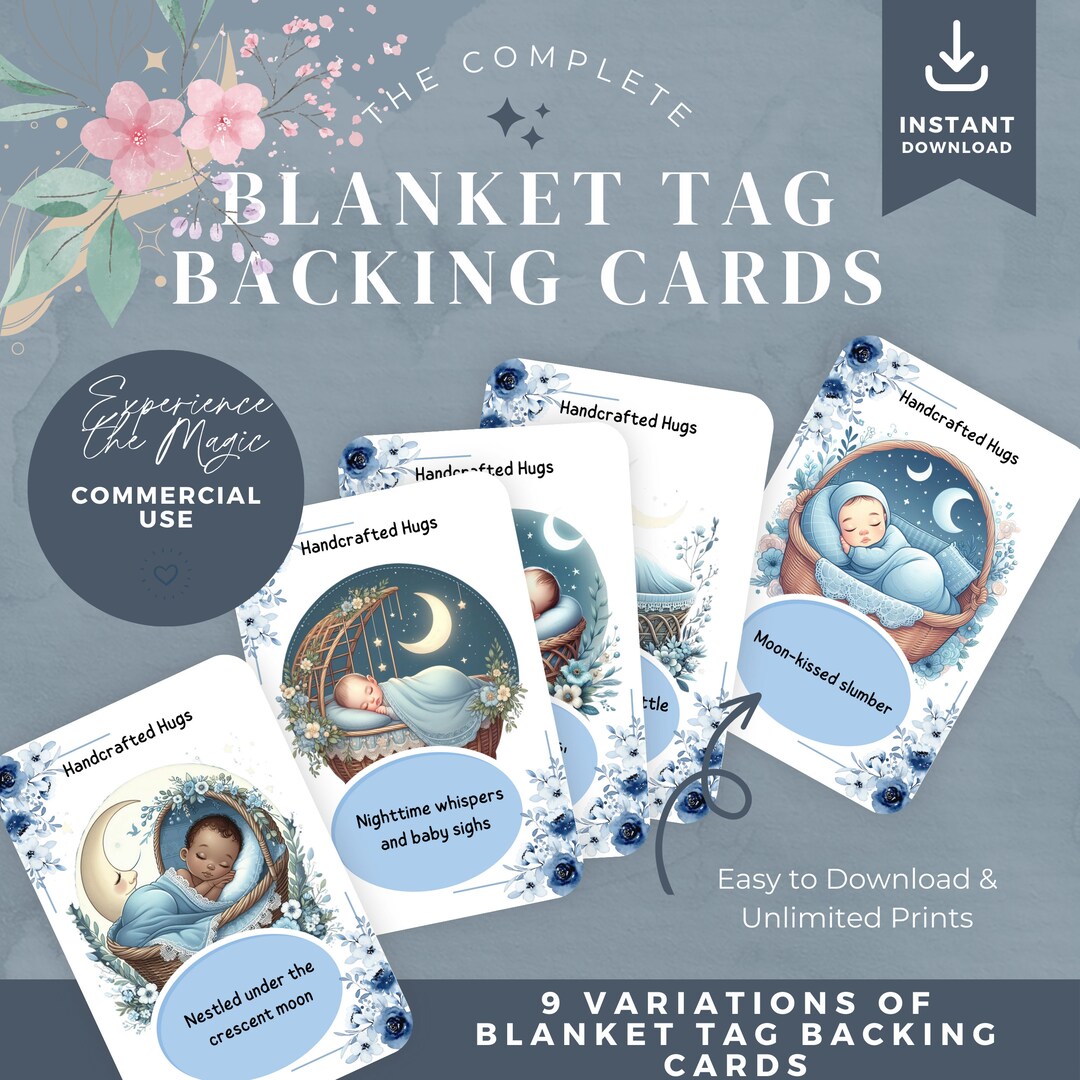 Backing Cards for Handmade Baby Blankets Adding a Touch to the ...