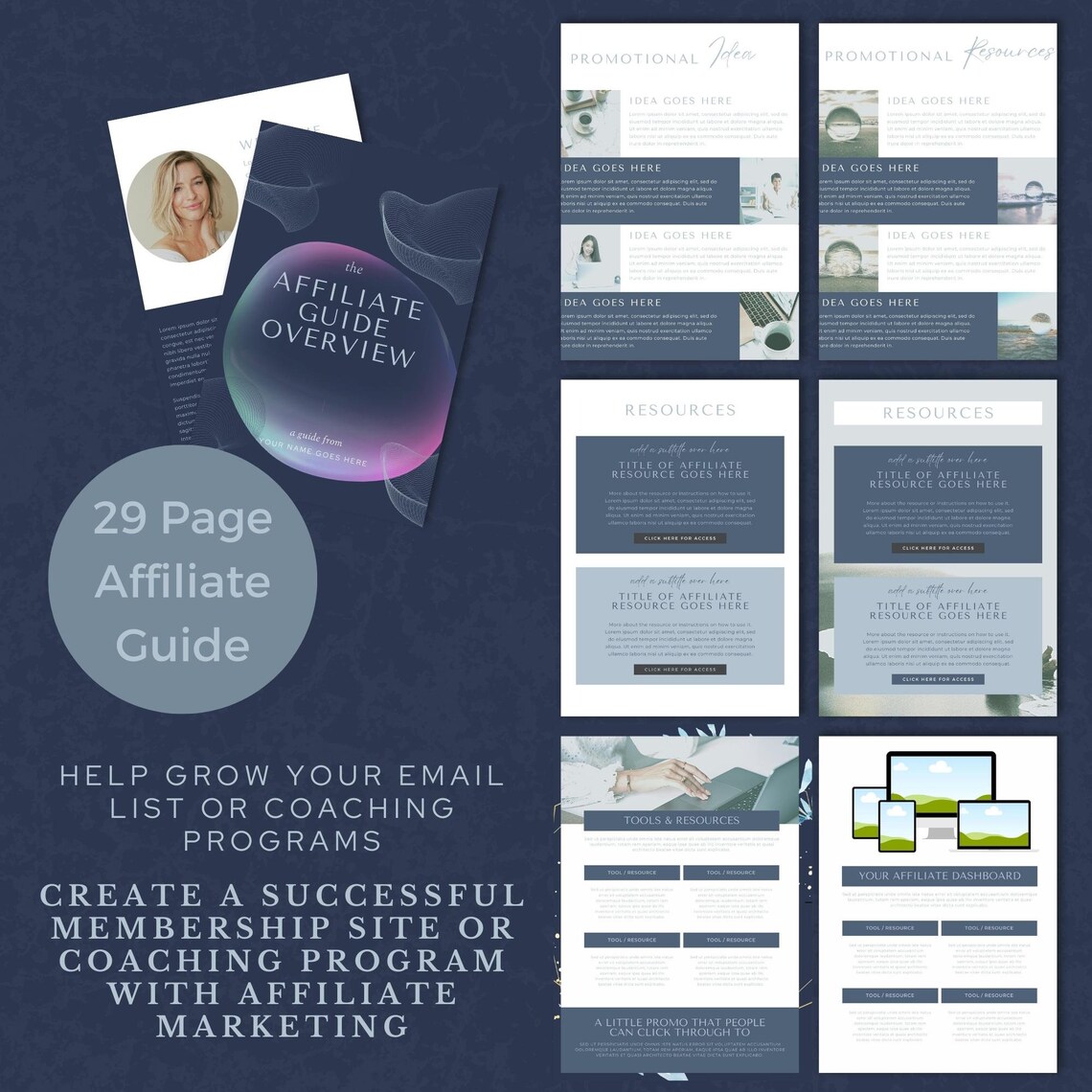 Affiliate Guide Canva Template, Affiliate Welcome Affiliate Marketing ...