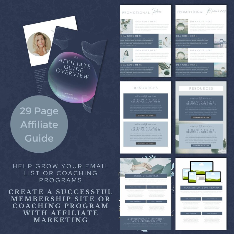 Affiliate Guide Canva Template, Affiliate Welcome Affiliate Marketing ...
