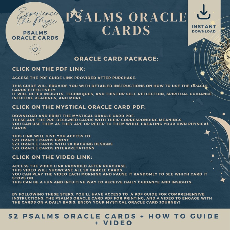 Psalms Oracle Cards: Wisdom and Solace From Ancient Hymns - Digital ...