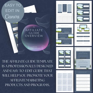 Affiliate Guide Canva Template, Affiliate Welcome Affiliate Marketing ...