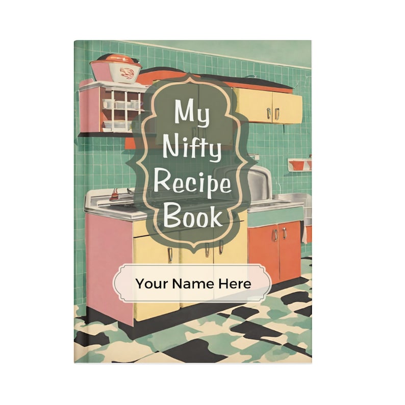 1950s Recipe Card Template: Printable Cookbook Ephemera (PDF Download ...