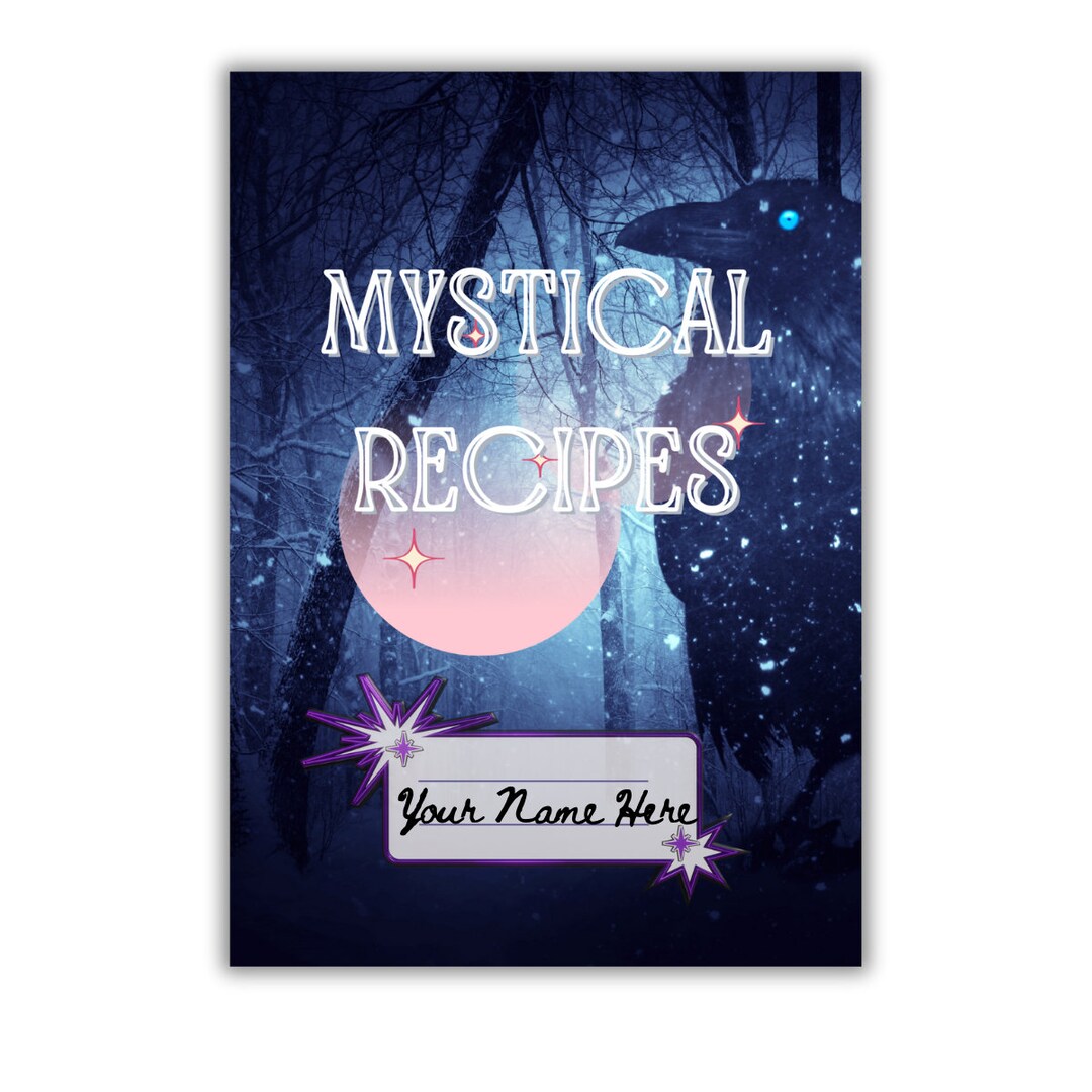 Mystical PNG Recipe Card Template Printable Recipe Card Cookbook ...