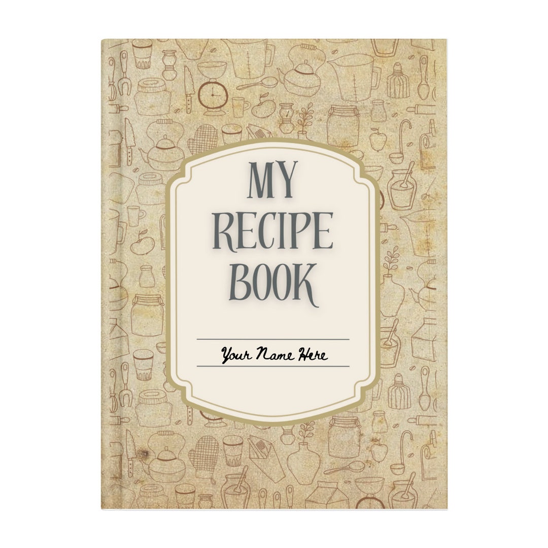 Vintage Food Cookbook Recipe Card Template Printable Recipe Card ...