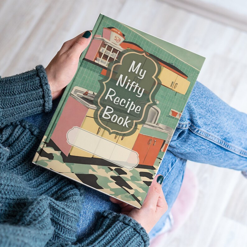 1950s Recipe Card Template: Printable Cookbook Ephemera (PDF Download ...