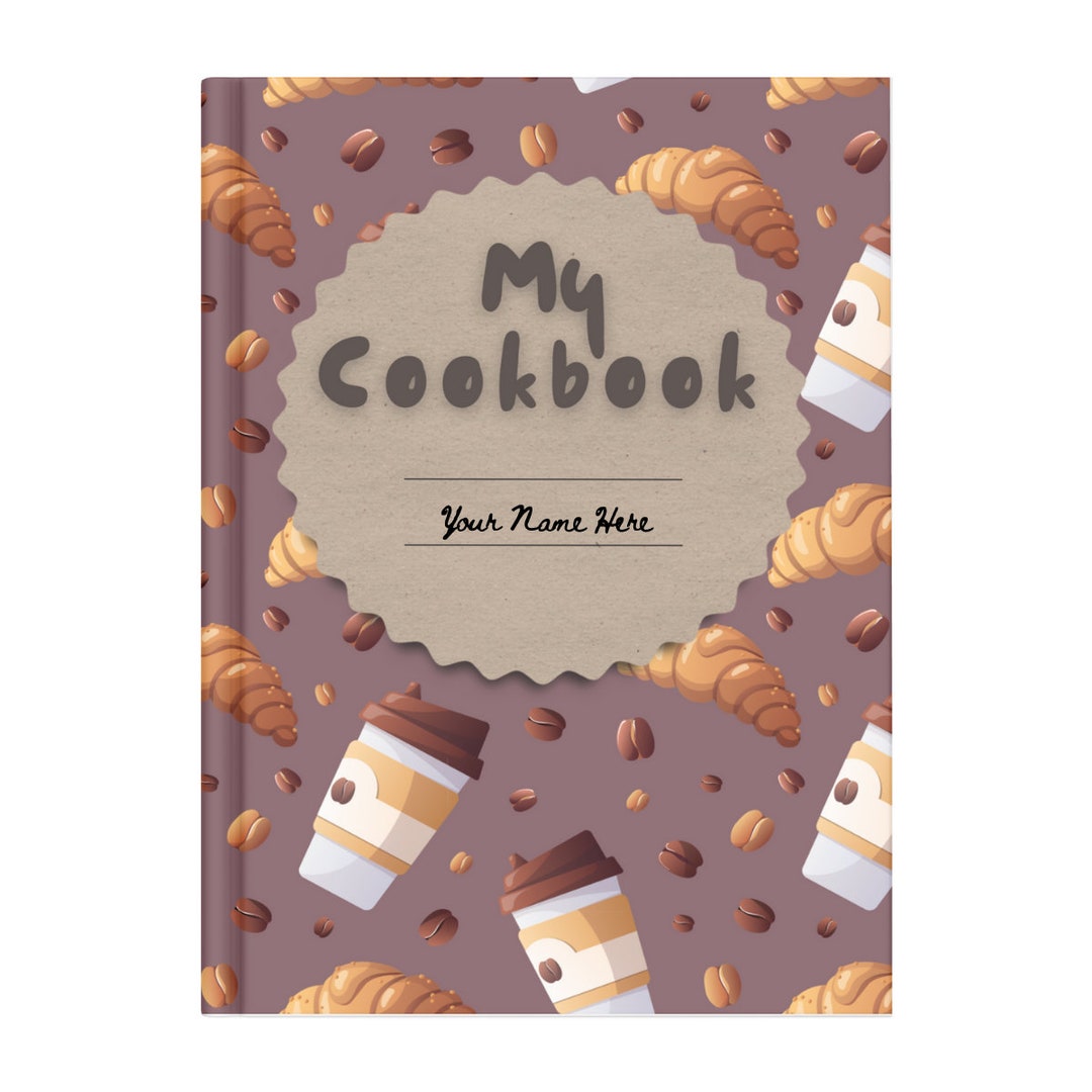 Coffee Time Cookbook Recipe Card Template Printable Recipe Card ...