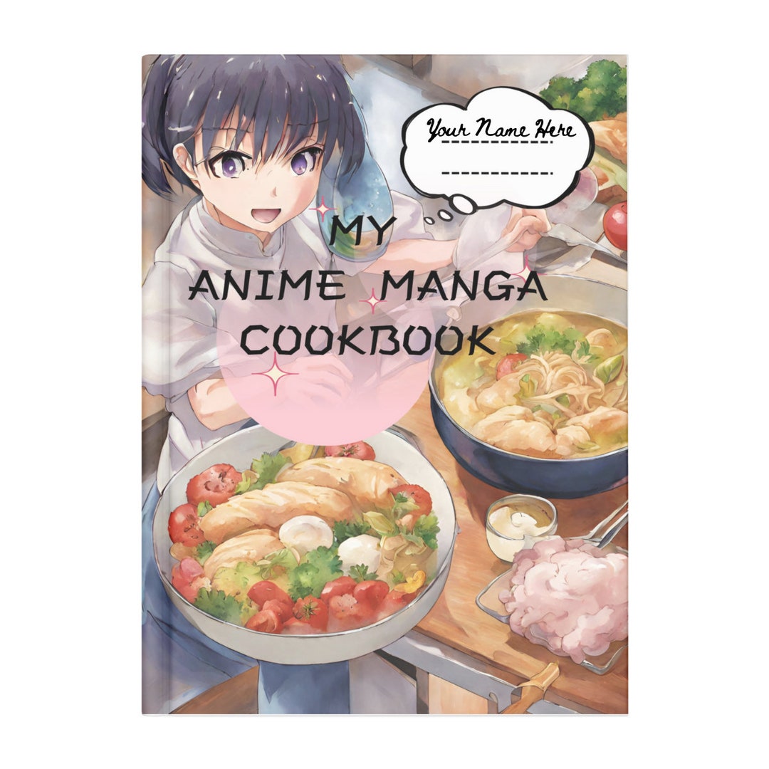 Anime Manga Recipe Card Template Printable Recipe Card Cookbook ...