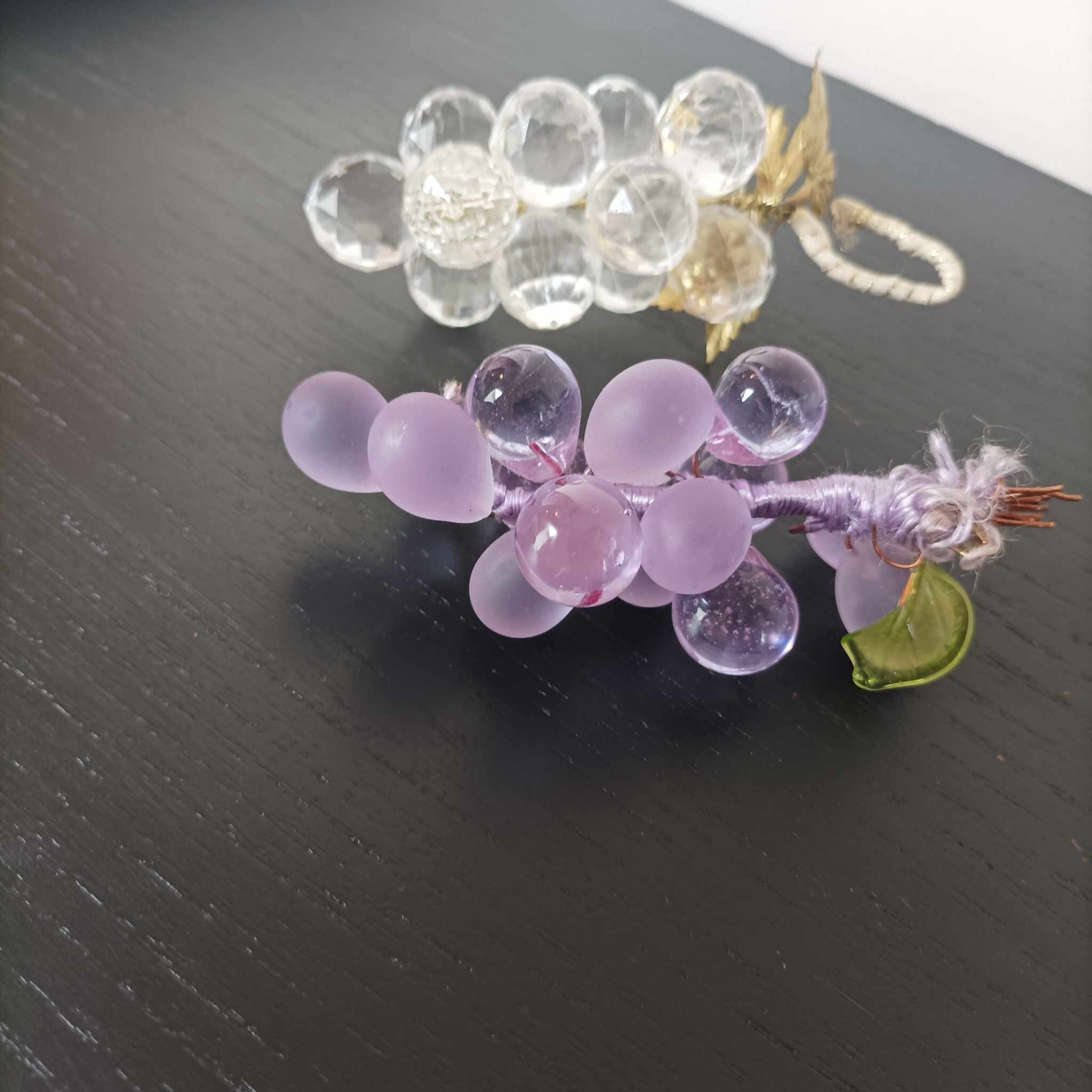 Vintage Clear & Lucite Purple Bunch of Grapes - Etsy