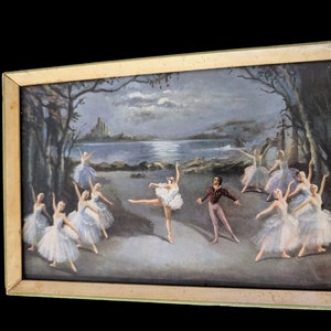 Carlotta Edwards swan Lake Vintage Print Turner Manufacturing Company ...