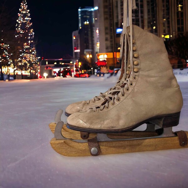 Antique Ice Skates - Etsy UK