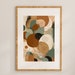Modern Abstract Shapes in Earthy Colours Wall Art Poster, Modern Art ...