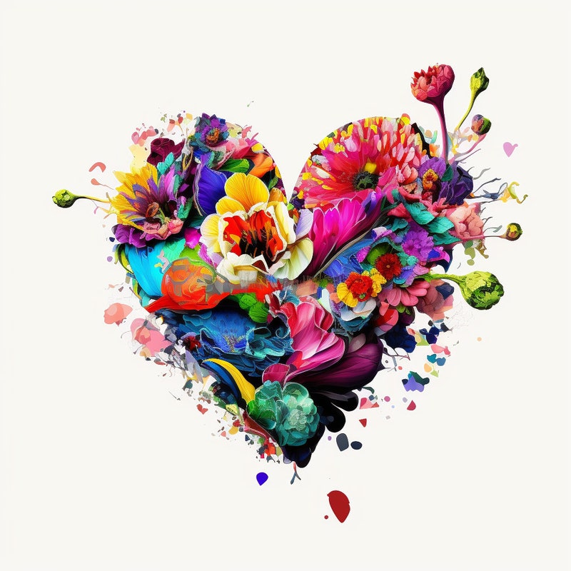 Heart Flower Decor - Etsy