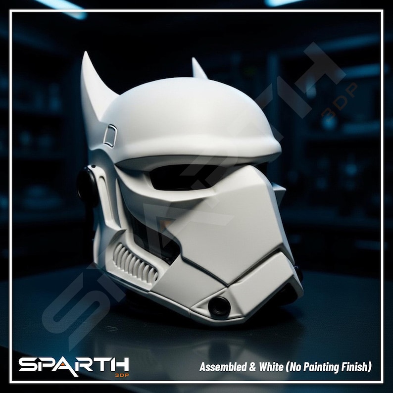 Bat Trooper Cosplay Helmet | Black See-through Lenses, Custom Fit, Made ...