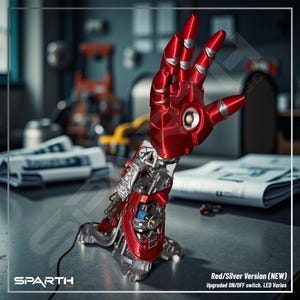 Iron Man Arm Gauntlet Display Stand | Detail Accurate, Made to Order ...