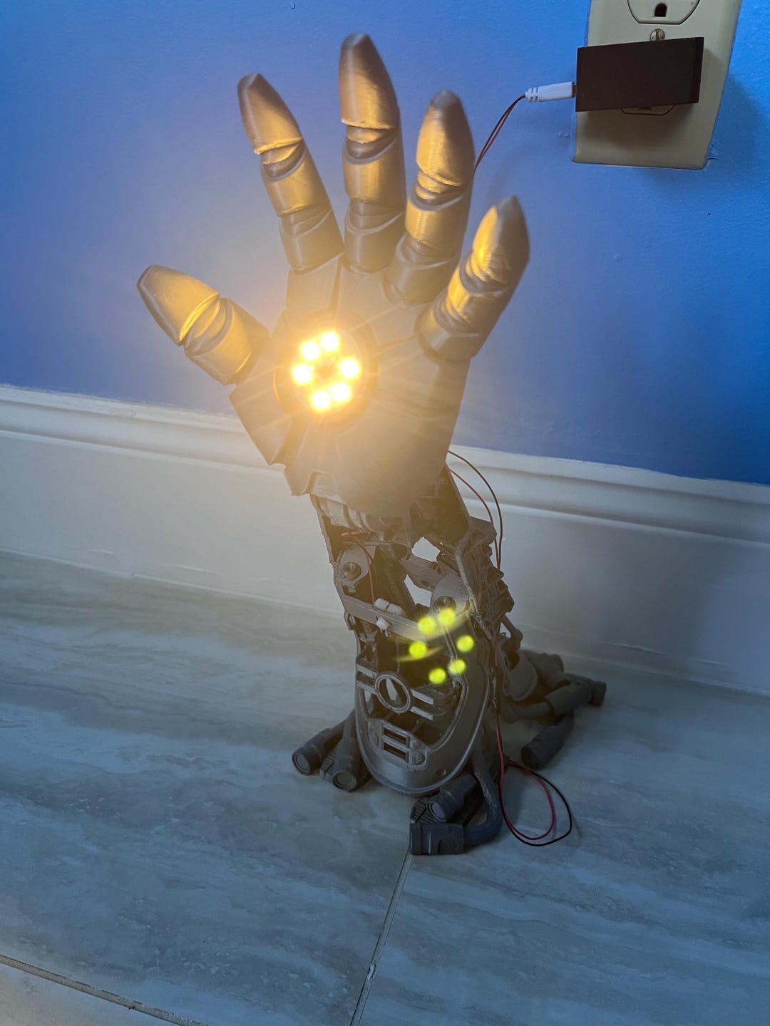 Ironman Desk Lamp W/led Kit Gauntlet - Etsy