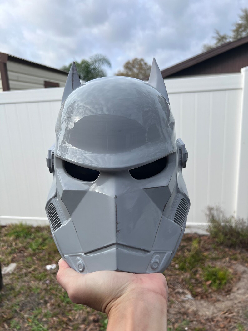 Bat Trooper Cosplay Helmet | Black See-through Lenses, Custom Fit, Made ...