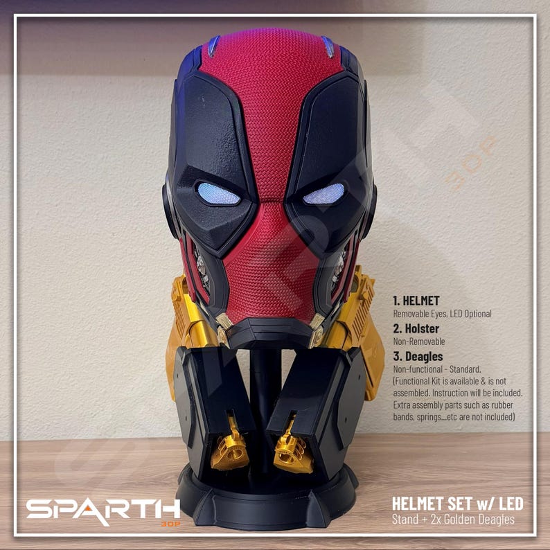 Ironpool Iron Man Deadpool Wearable Helmet | Cosplay, Custom Fit, Made ...