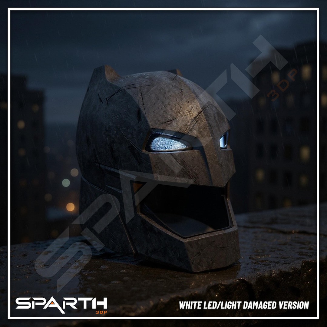 Bvs Batfleck Wearable Helmet | Screen Accurate, Custom Fit, Armored LED ...