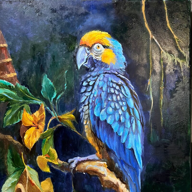 Parrot Painting - Etsy