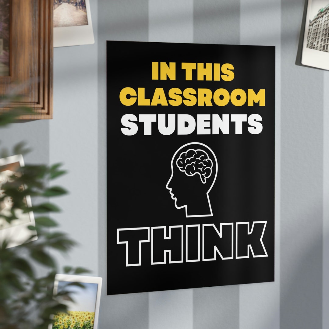 In This Classroom Students Think Digital Download VNPS - Etsy