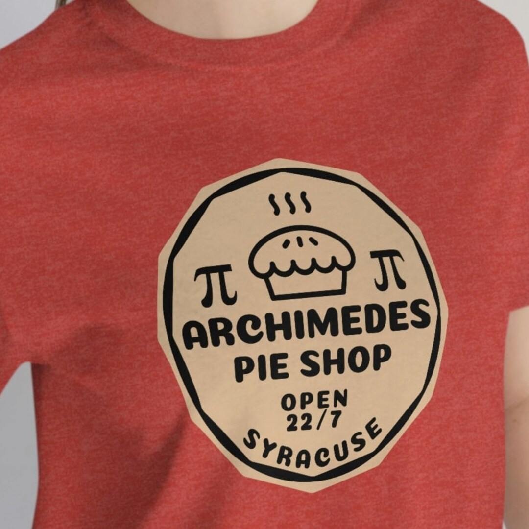 Archimedes Pie Shop Math Pi T-shirt - Etsy