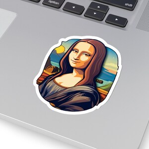 Mona Lisa Leonardo Da Vinci Art Sticker, Kisscut Vinyl Decal, Perfect ...