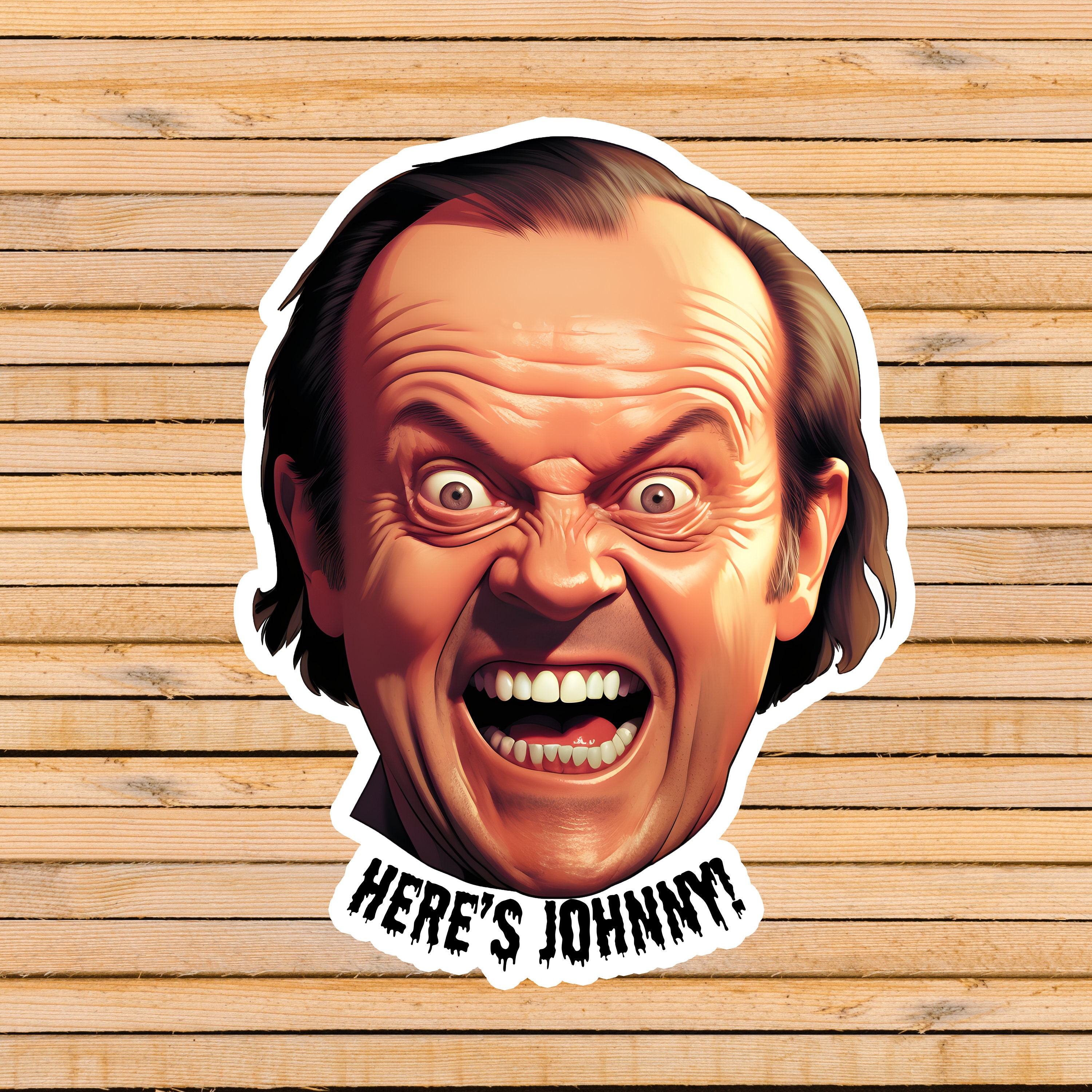 Here's Johnny! Sticker, the Shining Sticker, Scary Movie Sticker ...