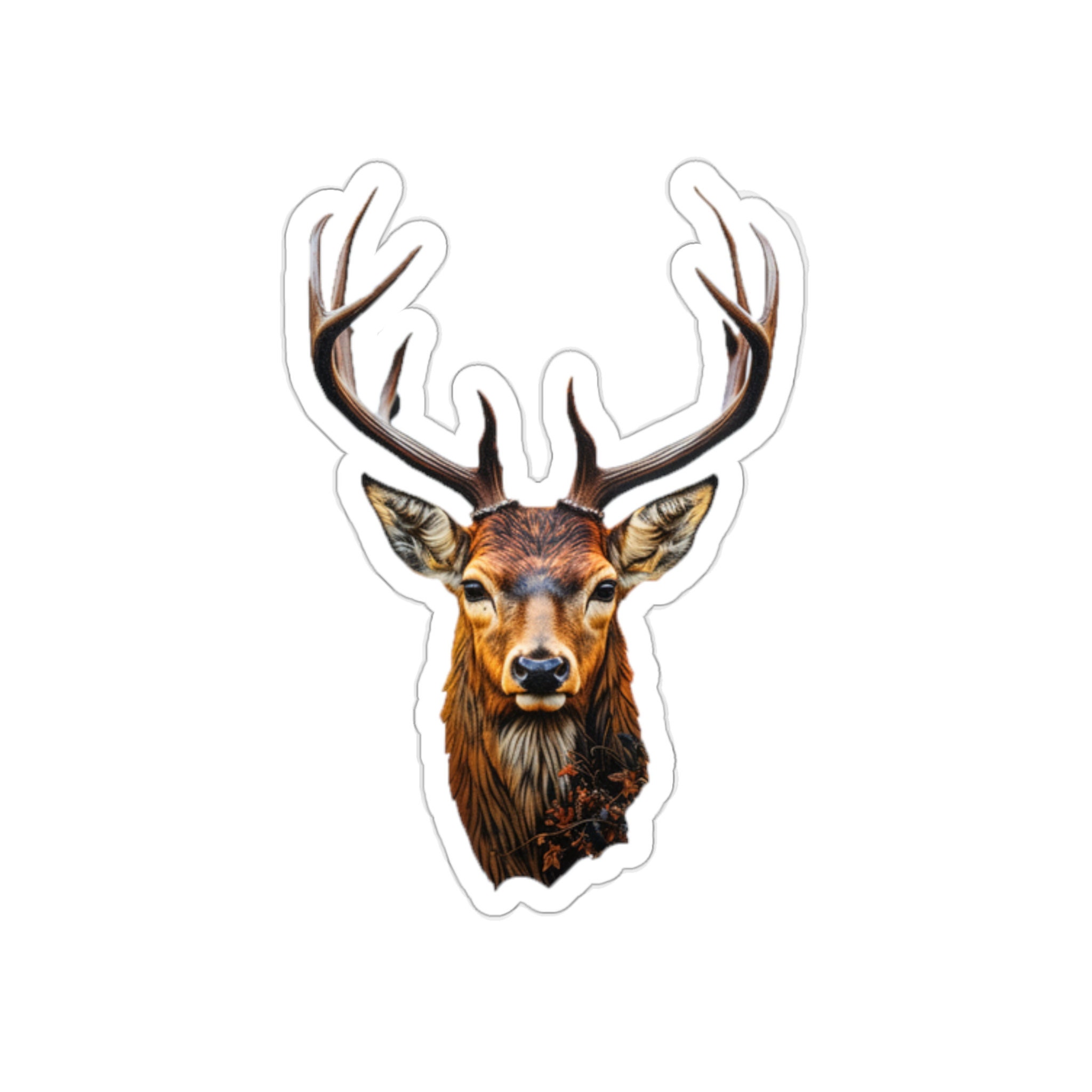 Deer Vynil Sticker for Wild Animal Lovers, Sticker Gift for Hunters ...