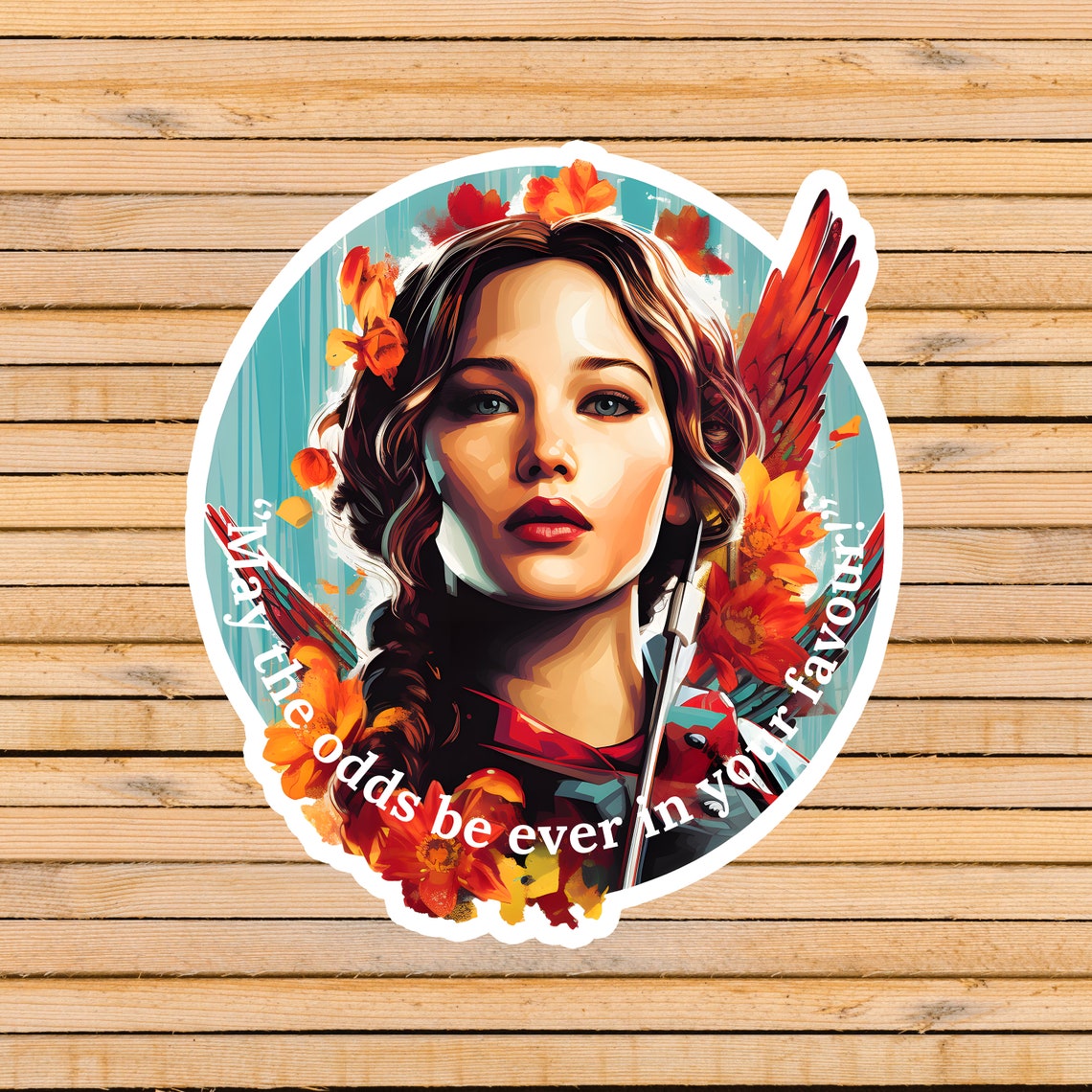 The Hunger Games Sticker, Katnis Everdeen Sticker, May the Odds Be Ever ...