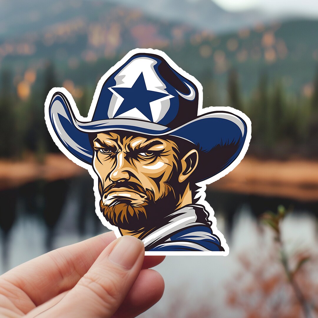 Dallas Cowboys Sticker, Cowboys Nation Decal, Retro Logo Label, Perfect ...