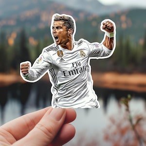 Cristiano Ronaldo Sticker, CR7 Sticker, Ronaldo Vinyl Sticker, Soccer ...