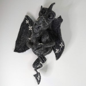 Pretty Grotesque/gargoyle Needle Felted Wall Hanging - Etsy