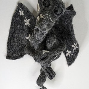 Pretty Grotesque/gargoyle Needle Felted Wall Hanging - Etsy