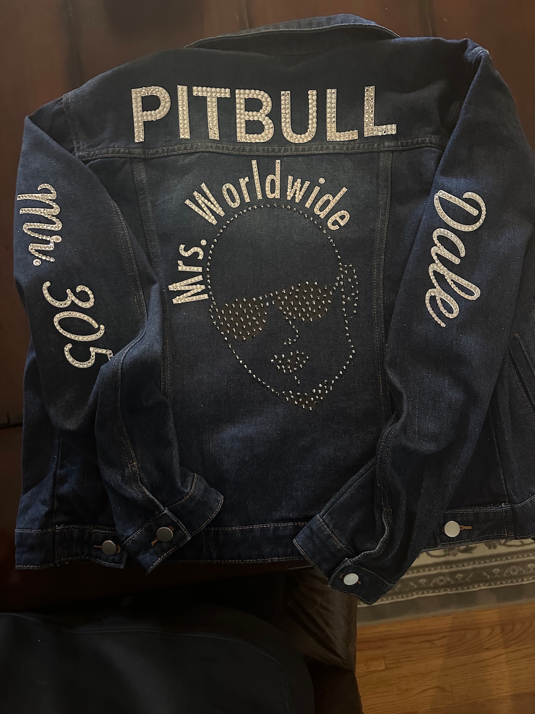 Women's Custom Denim Jacket | Bling Denim | Swarovski Crystals ...