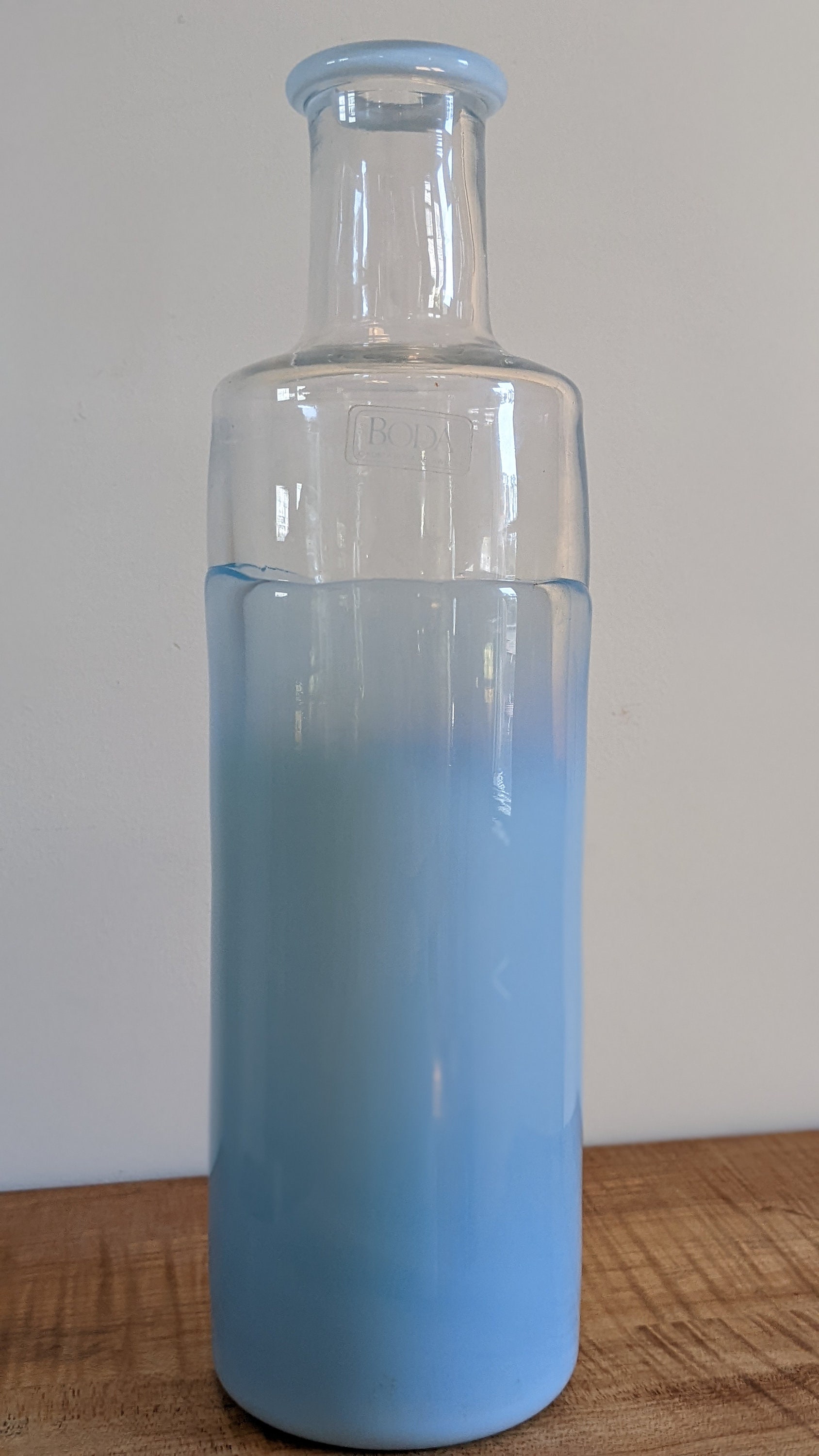 Kosta Boda Blue Art Glass Vase Monica Backstrom Vase - Etsy