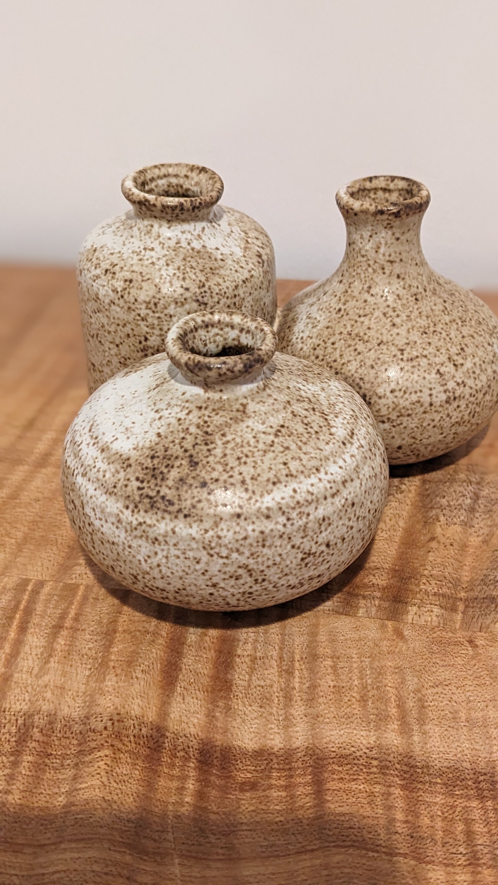 Pottery Bud Vase, Triple Connected Bud Vase, Bud Vase Group - Etsy