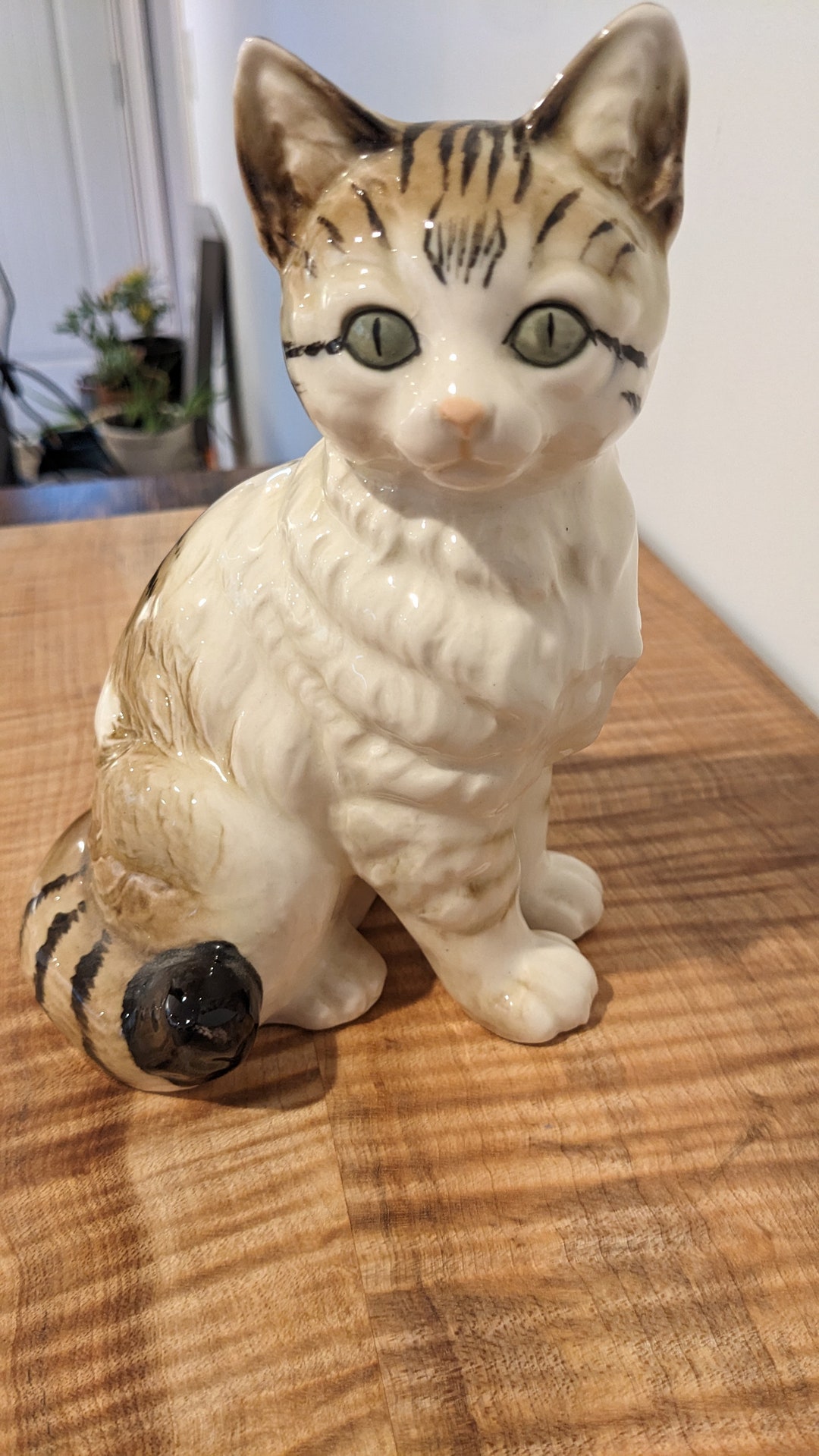 Vintage Cat Figurine, Calico Cat Figurine,nippon Ceramic Cat Figurine ...