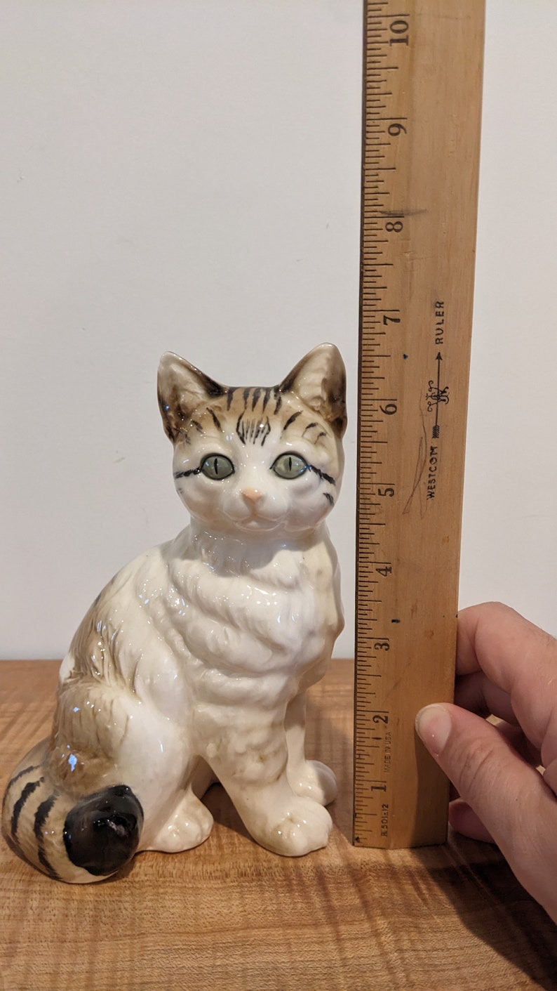 Vintage Cat Figurine, Calico Cat Figurine,nippon Ceramic Cat Figurine ...