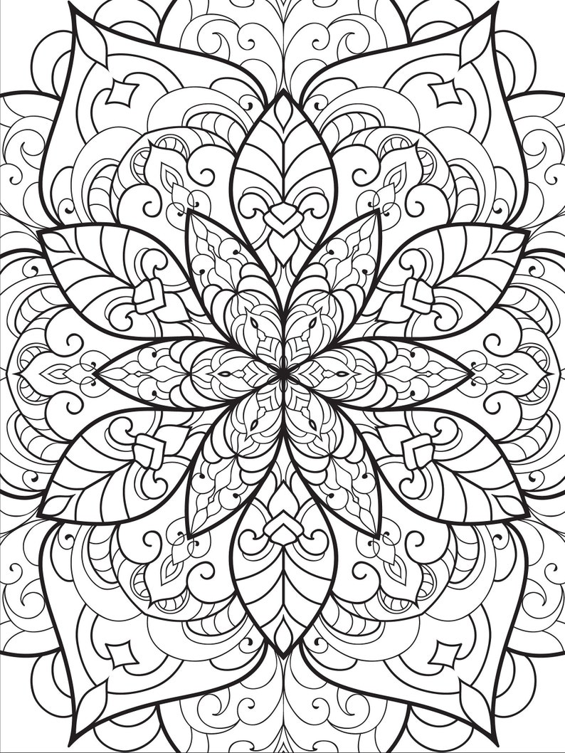 50 Mandalas Coloring Pages for Teens and Adults - Mandala Coloring ...