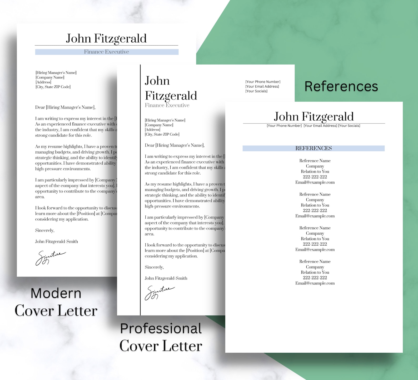 Resume Template Word, ATS, Pages, Google Docs, Minimalist ATS CV ...