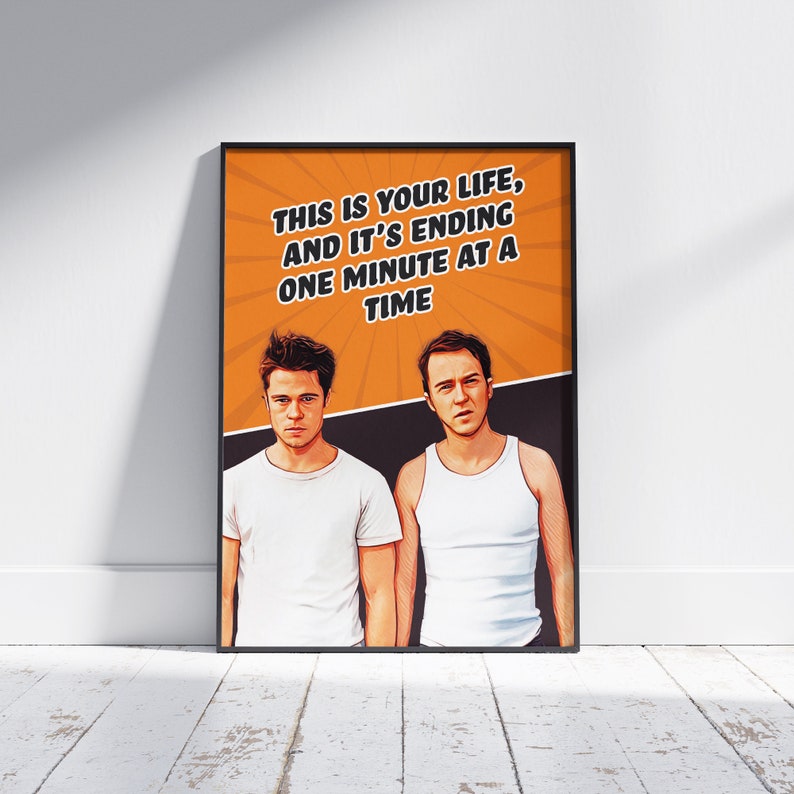 Fight Club Poster | Motivation Quotes | Movie Poster | Wall Art Print ...