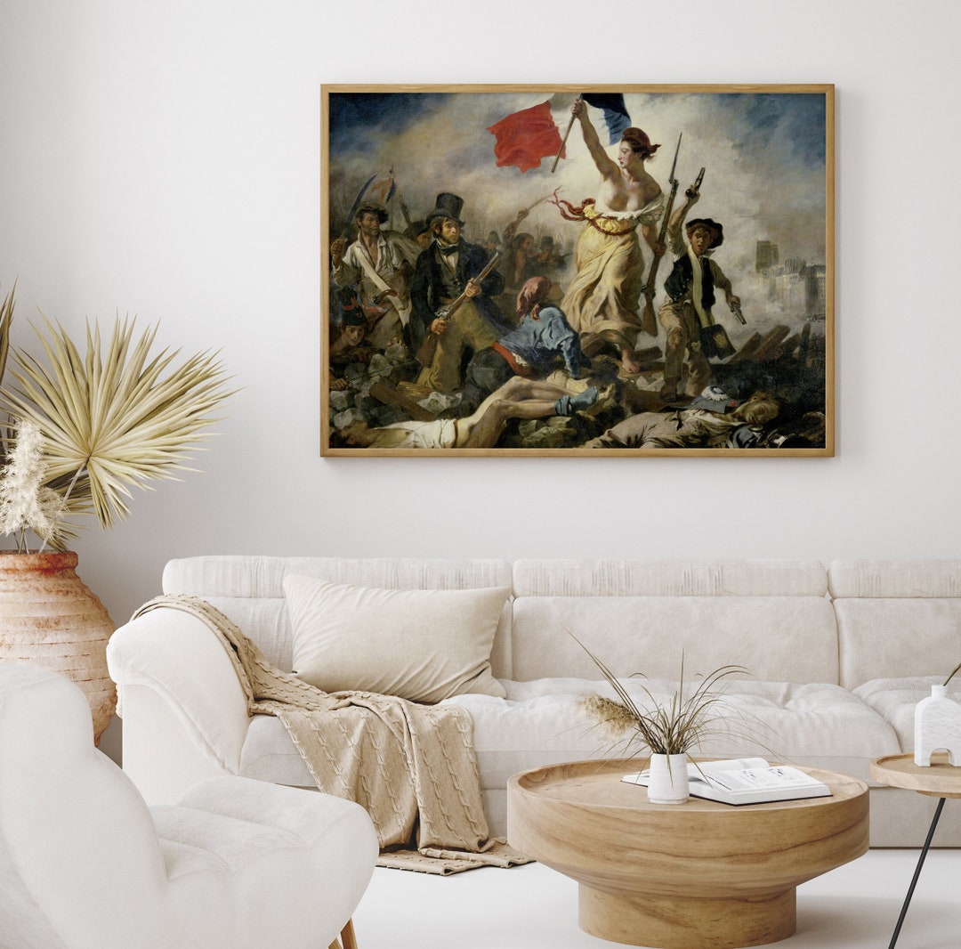 Liberty Leading the People by Eugene Delacroix, Poster Wall Art ...