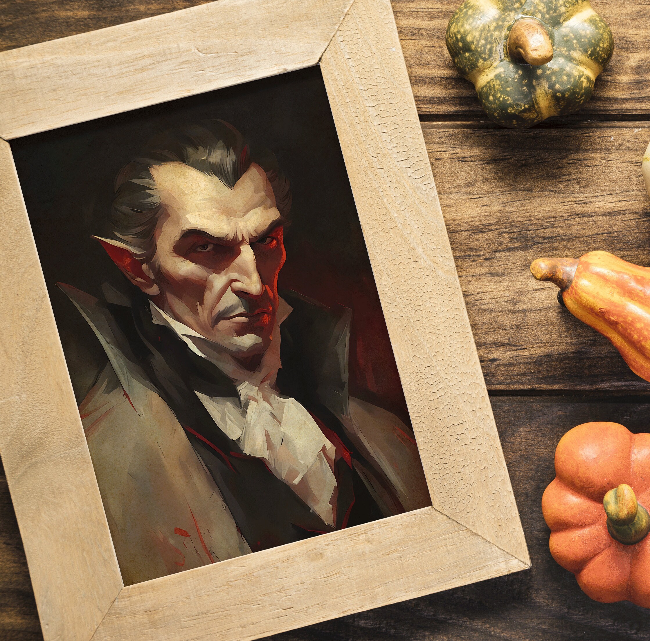 Dracula Vampire Gothic Wall Art Decor Dark Academia Print Gothic ...
