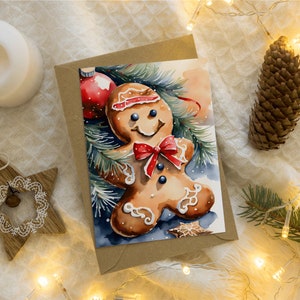 Christmas Gingerbread Man Printable Cookie Wall Art Print Decor ...