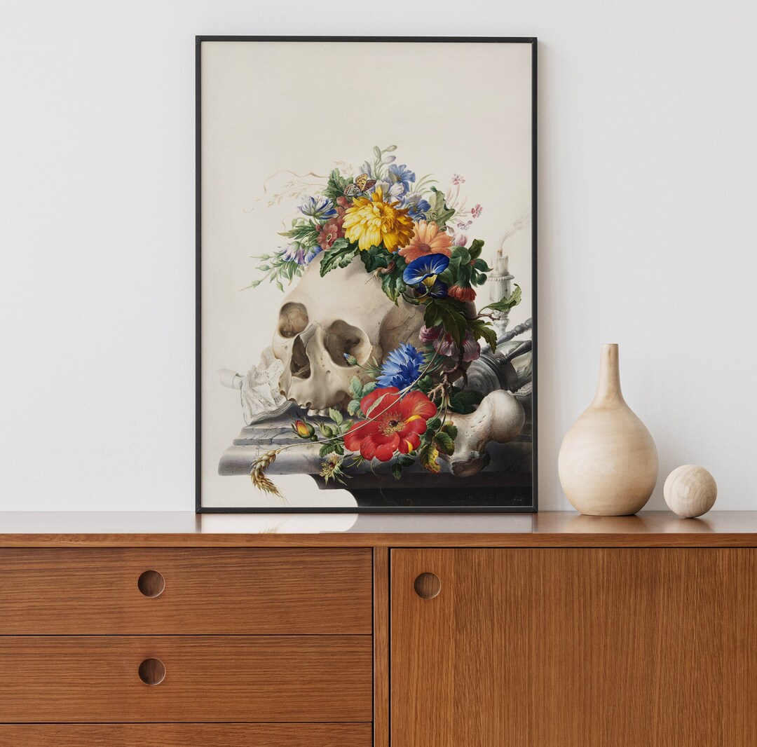 Vanitas by Herman Henstenburgh Printable Mystic Wall Art Poster Artwork ...