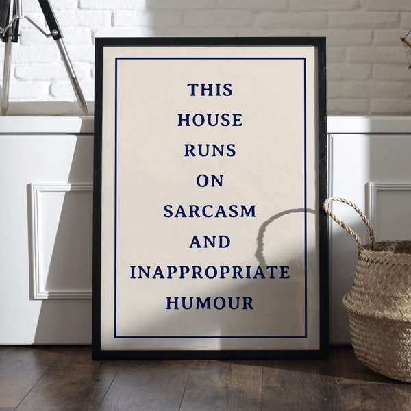 Sarcasm Poster - Etsy